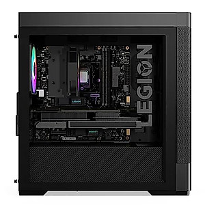 Lenovo Legion T5 Gaming Desktop, AMD Ryzen 7 5700G(Beat i9-10900K) Up to 4.6GHz, GeForce RTX 3060 Ti 8GB, 32GB DDR4, 1TB PCIe SSD+1TB HDD, Wi-Fi 6, Bluetooth, USB-C, RJ45, HDMI, Win 11 Pro, Black