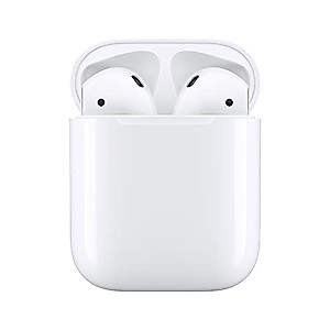 Apple AirPods (2nd Generation) Wireless Earbuds with Lightning Charging Case Included. Over 24 Hours of Battery Life, Effortless Setup. Bluetooth Headphones for iPhone