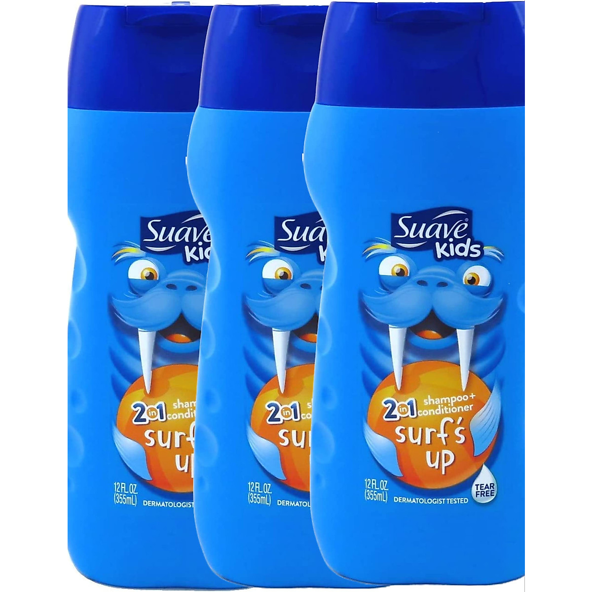 Suave Kids 2-N-1 Shampoo Surfs Up 12oz (3 Pack)
