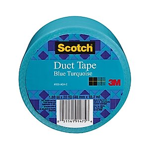Scotch Duct Tape, Blue Turquoise, 1.88-Inch by 20-Yard