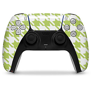 WraptorSkinz Skin Wrap Compatible with Sony PS5 DualSense Controller Houndstooth Sage Green (Controller NOT Included)