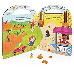 Happy Halloween Colorforms - Reusable Sticker Activity Book Clings For Toddlers, Ages 2-7