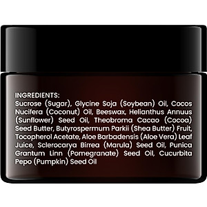 Brooklyn Botany Lip Scrub Exfoliator 1 oz – Lip Moisturizer for Dry Lips and Chapped Lips – Gentle Lip Exfoliator for Smooth and Brighter Lips – Vanilla Flavor