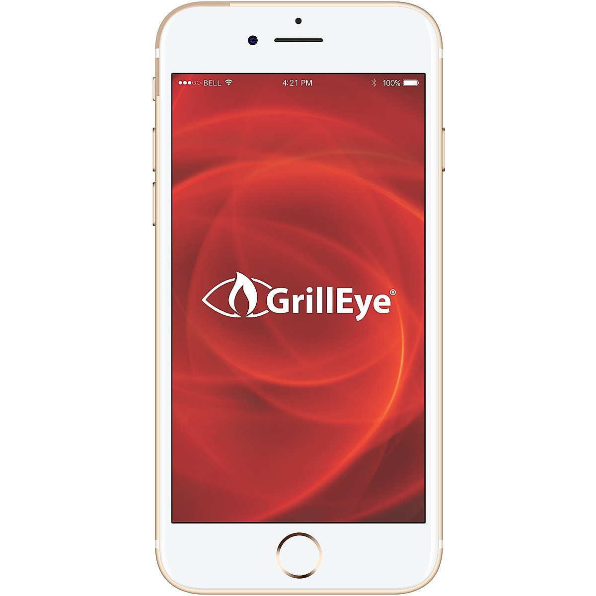 GrillEye GE0001 Smart Bluetooth Grilling & Smoking Thermometer, Red