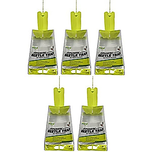 Rescue JBTZ-DB12 One Season Reusable Japanese & Oriental Beetle Traps - Quantity 5