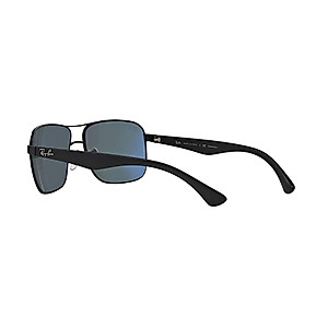 Ray-Ban Men's Rb3516 Metal Square Sunglasses