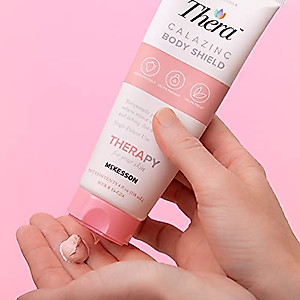 Thera Calazinc Body Shield Skin Cream - Helps Relieve Dry Skin, Chafing, Itching, Irritation - Lavender-Scented, 4 oz Tube, 1 Count
