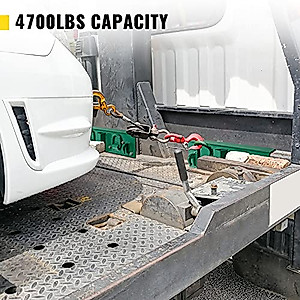 VEVOR Tractor Bolt on Hooks, 1/4" Compact Bolt on Grab Hooks, Max 4700LBS G70 Forged Bolt on Hooks for Tractor Bucket with 1/2" Shackles, Work Well for Tractor Bucket, RV, UTV, Truck Hardware Includ
