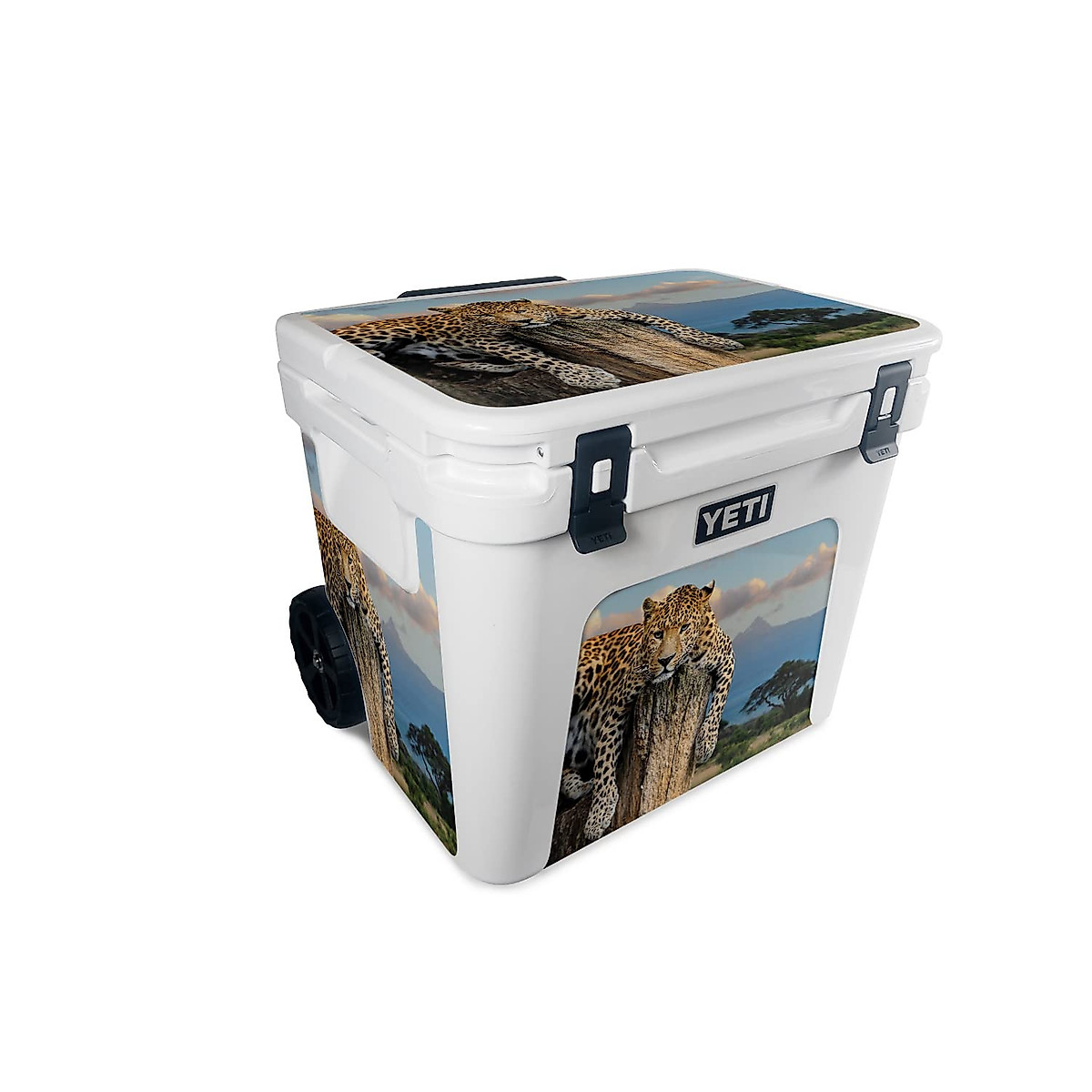 MightySkins Skin Compatible with Yeti Roadie 60 Wheeled Cooler - Chill Leopard | Protective, Durable, and Unique Vinyl Decal wrap Cover | Easy to Apply, Remove, and Change Styles | Made in The USA