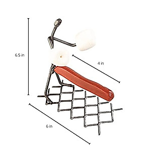 Hot Dog Roaster Stainless Steel Three Man Stick Figure Griller Funny Barbeque by Gute - BBQ Gifts, Grilling Gift, Dad Gifts, Gifts for Men Novelty Hotdog - Great for Parties, Birthdays, Tailgates!