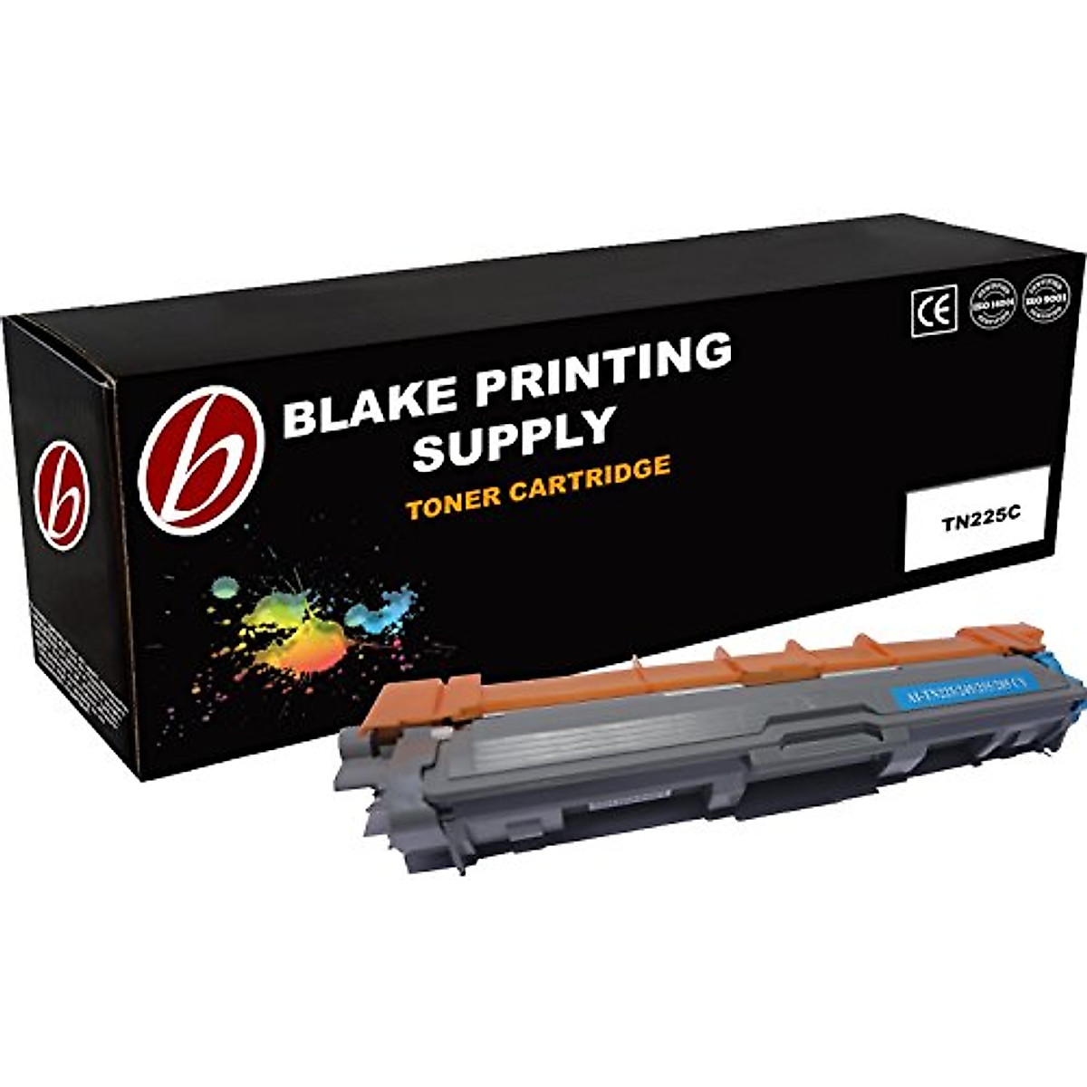 Blake Printing Supply Compatible Cyan Toner Cartridge Replacement For Brother TN225 TN225C DCP-9020CDN HL-3140CW HL-3150CDN HL-3170CDW HL-3180CDW MFC-9130CW MFC-9330CDW MFC-9340CDW High Yield