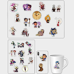 50Pcs The Owl House Stickers Pack for Laptop Water Bottle Luggage Snowboard Bicycle Skateboard Decal for Kids Teens Adult Waterproof Aesthetic Stickers (The Owl House)