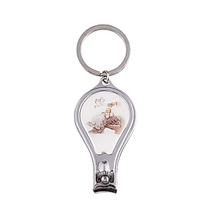 12 Pcs Baptism Angel Nail Clipper Bottle Opener Keychain Recuerdos de Bautizo Communion Christening Favor