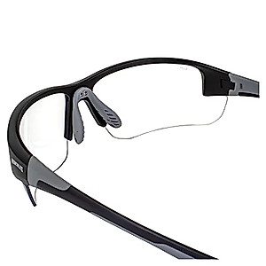 Global Vision Hercules 7 24-Hour Transitional Clear to Smoke Lens Safety Sunglasses Photochromic (Black)