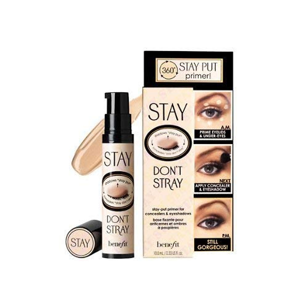 Benefit Stay Don't Stray (Stay Put Primer For Concealers & Eyeshadows) 10Ml/0.33Oz