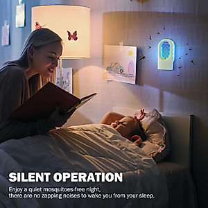 Flying Insect Trap, VANELC 2 Pack Indoor Fly Trap Bug Catcher for Fruit Flies, Gnats, Moths, Houseflies and Mosquitoes, Bug Light Plug-in Insect Mosquito Killer - Odorless and Mess Free (2 Device)