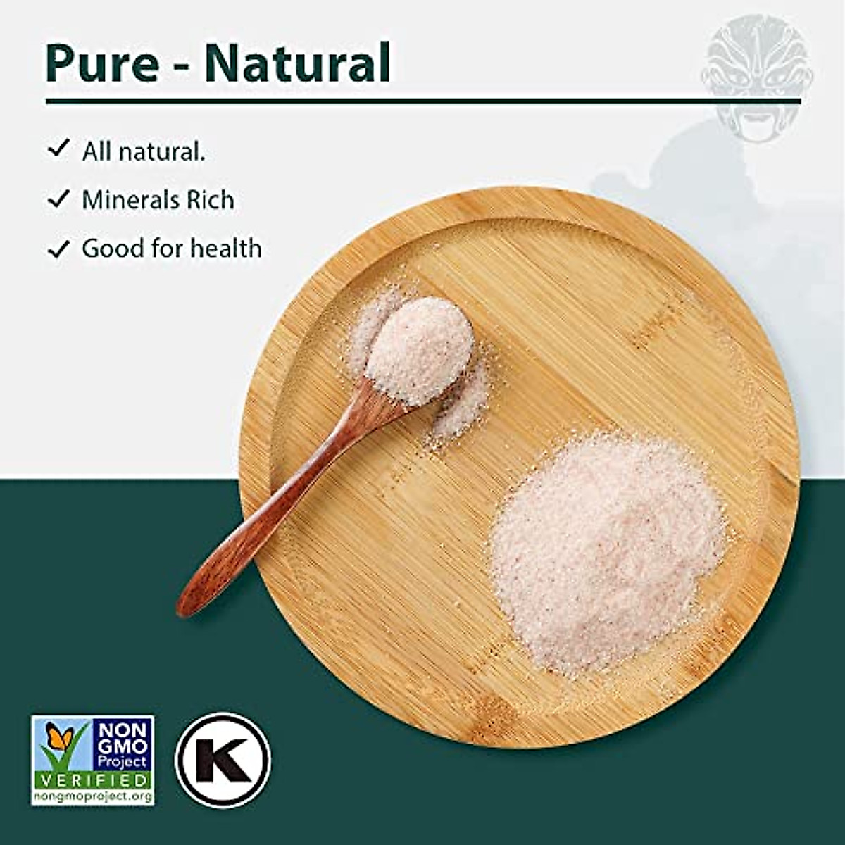 Soeos Himalayan Salt Fine Grain, 80oz (2.25kg), Non-GMO Himalayan Salt, Natural Pink Salt, Kosher Pink Sea Salt, Nutrient and Mineral Dense for Health, 5 Pound (Pack of 1)