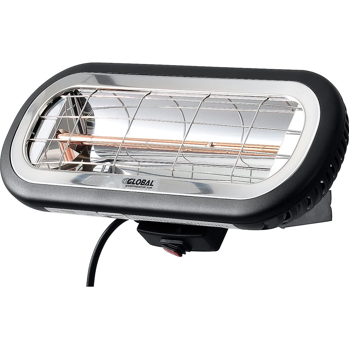 Global Industrial Infrared Patio Heater, Wall/Ceiling Mount, 1500W, 120V