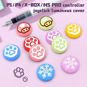 yingwangtong Thumb Lever Cap Handle Accessory Set Aiming Aid Cap, Compatible With Xbox One Series X S Nintendo Switch Pro Controller Ps5 Ps4 Controller Lever Joystick Protection Accessory (8 Pieces)