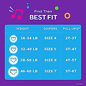 Pull-Ups Boys' Potty Training Pants, 4T-5T (38-50 lbs), 99 Count