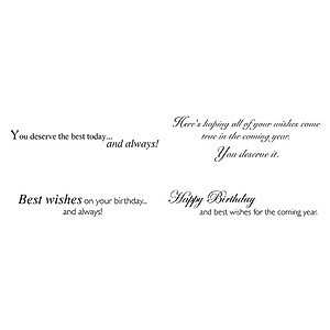 CEO Cards - Birthday Greeting Card Assortment, 4 Card Designs, 5x7 Inches, 25 Cards & 26 White Envelopes (VP2101)