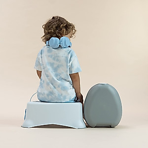 My Carry Potty - Grey Pastel Travel Potty, Award-Winning Portable Toddler Toilet Seat for Kids to Take Everywhere