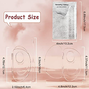 Banugo Makeup Mixing Palette, Acrylic Palette and Spatula, Upgraded Foundation Palette, Foundation Mixing Tray for Makeup Artist and Beginner