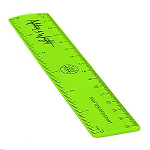 Ashton and Wright - 6 Inch / 15cm Rulers - Shatter Resistant - Pack of 5 Tropical Neon