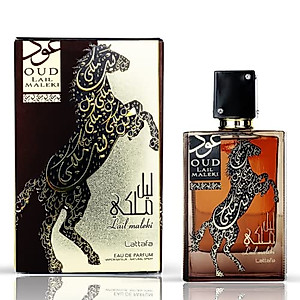 Lail Maleki EDP (Eau de Parfum) I Warm, fruity notes, spices and citrus with Flowers and Wood I Irresistible oriental perfume I Very Suitable for the evening or festive occasions I Wonderfully sensual perfume I by Lattafa Perfumes (Oud Lail Maleki - 100 M