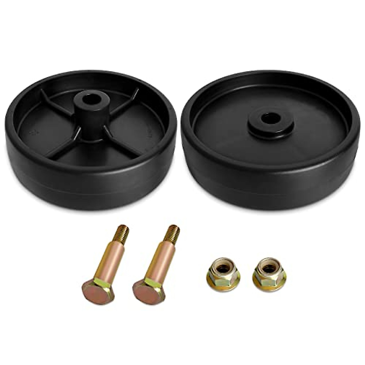 734-0973 Deck Wheel for Cub Cad et Riding Mower, 2 Pack 112-0337 Rear Deck Roller Wheels for Cad XT1-LT46 LT1042 LT1045 Craftsman T240 Lawn Tractor, MTD 42" 46" Deck Lawn Mower