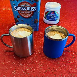 Real Deal Steel "Keep it Real Kids Mugs - 100% Lead and BPA Free Kids Coffee Mug for Hot Chocolate - Set of 2