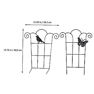 YARNOW 6 Pcs Plant Climbing Support Frame Creative Mountain Turtle Flower Pot Bracket Climbing Rattan Frame Metal Iron Fixing Rod 2pcs Rose Trellises Indoor Plant Shelf Flower Support