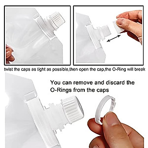 INERRWIX Plastic Flask Concealable And Reusable Cruise Sneak Flask Pouches Leak-Proof Rum Runner Cruise Drinking Flask with Funnel Set