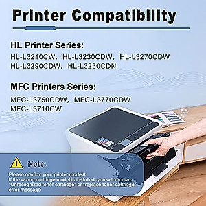 Ubinki TN227 TN227BK Toner Cartridge Replacement for Brother TN-227 TN223 TN-223 TN223BK for MFC-L3770CDW HL-L3270CDW HL-L3290CDW HL-L3210CW MFC-L3710CW MFC-L3750CDW Printer (TN-227BK/C/M/Y, 5 Pack)