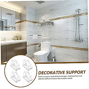 Tension Rod 20 pcs Tension Holder Retainer Curtain Rod Home Kitchen Racks Rods Office Drapery Rack Hotel Towel Support Brackets Clothing Hooks Multi Mounted Hanger Supplies and