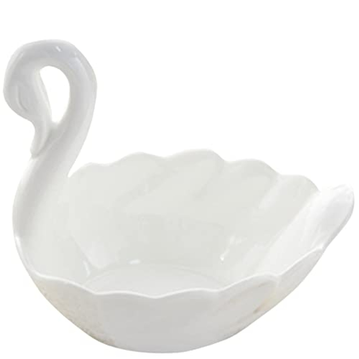 BETYMAO Ceramic Kitchen Utensil Holder Spoon Fork Knife Holder Cooking Utensil Caddy Tableware Storage Container for Kitchen Counter and Dining Table Decoration Swan