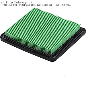 Ewillownm Compatible with 17211-zl8-023 Air Filter for Gcv160 Gcv190 Gc160 Gc190 Gc135 Gcv135 Troy Bilt TB130 HRB216 HRB217 HRR216 HRS216 Motor Pressure Washer Push Lawn Mower with BPR6ES Spark Plug