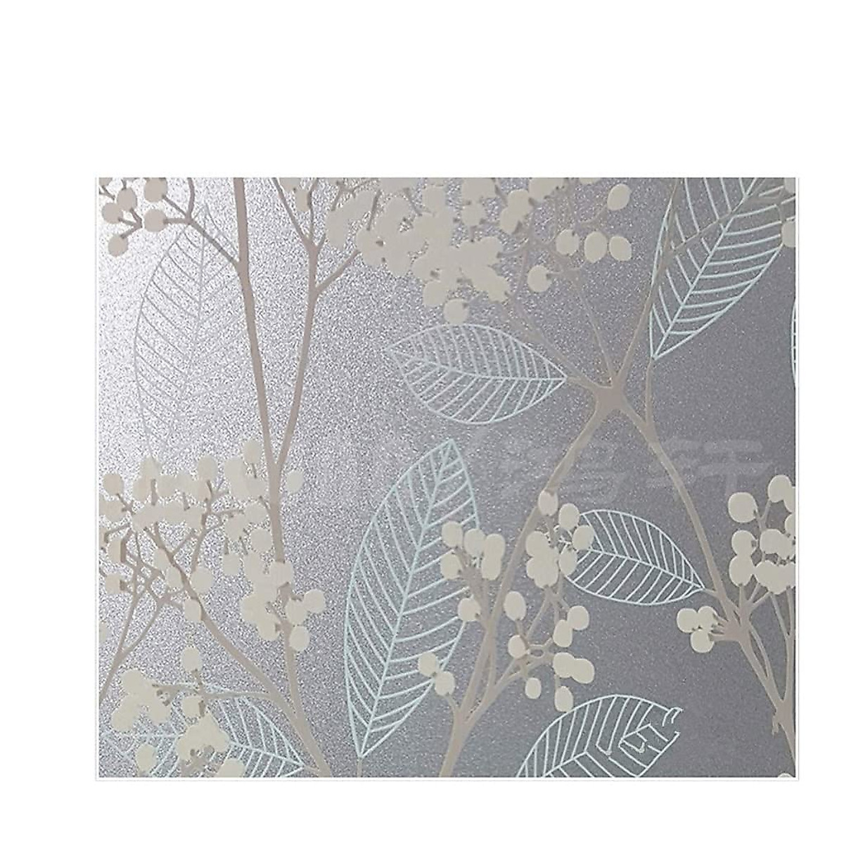 YUTR Decorative Privacy Window Film, No Glue Decor Static Cling Glass Sticker, Anti-UV Window Tint for Living Bath Room/Kitchen/Front Door or Office