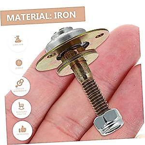 LIFKOME 4pcs Rocking Chair Bearing Rocker Glider Furniture Screws Machine Screws Glider Chair Hardware Rocking Chair Screws Bearing for Rocking Chair Rocking Chair Accessories Iron Seat