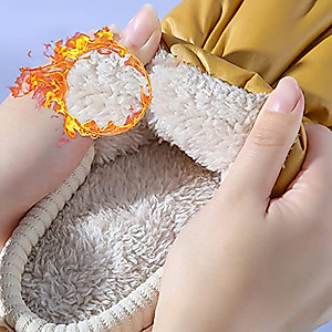 SRINBNIG Womens Winter Warm Cozy House Fur Slippers Slip On Bedroom Shoes Memory Foam Lamb Indoor Ourdoor Non Skid Rubber Whit 38/39