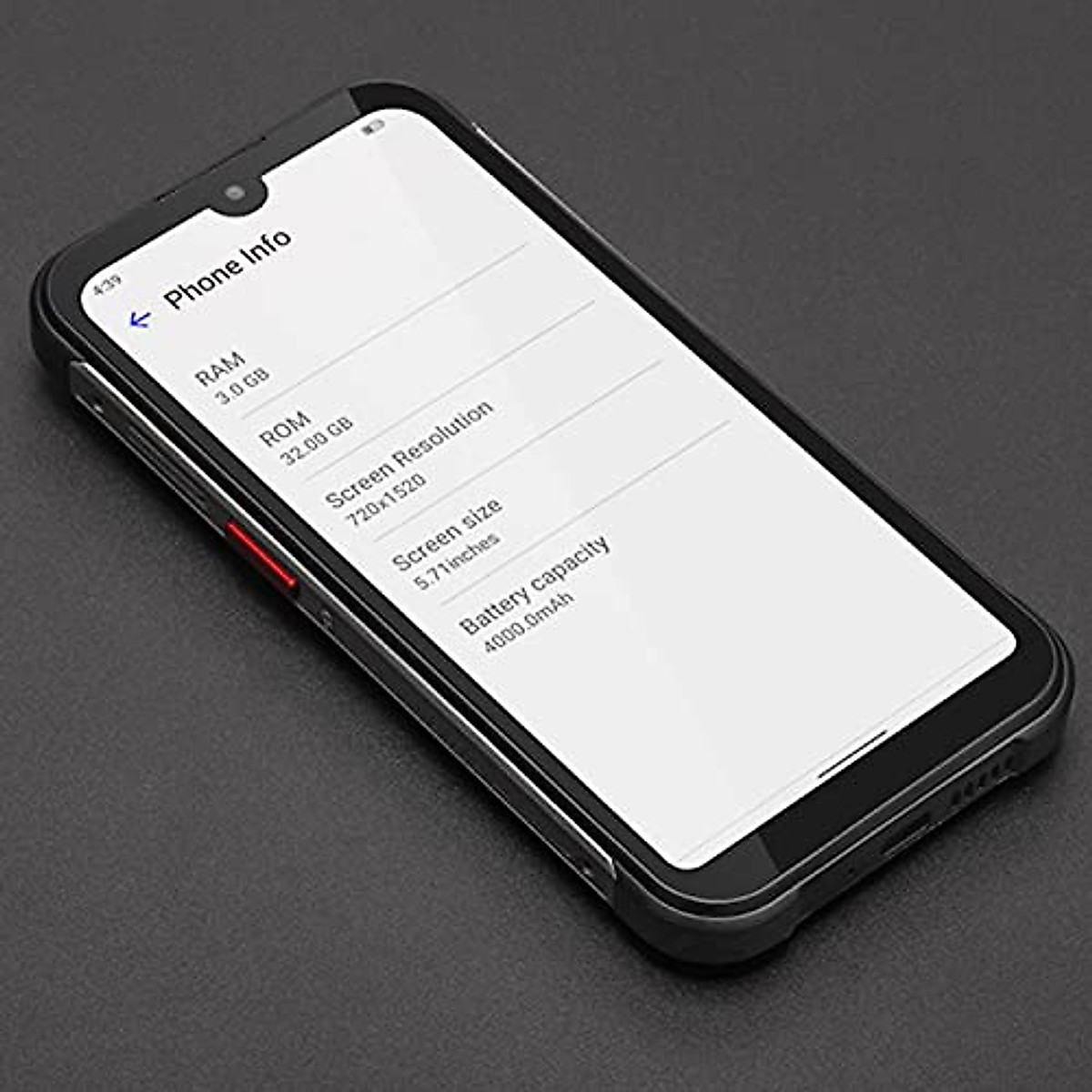 Smart Phone, 100‑240V for Android 12 System NFC 4G 3GB RAM 32GB ROM Mobile Phone for Outdoor (US Plug)