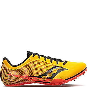 Saucony Women's Spitfire 5 Running Shoe, VIZIGOLD/VIZIRED, 10