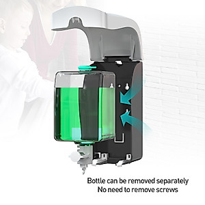 Manual Foam Soap Dispenser, 35oz (1000ml) Commercial Refillable Foaming Soap Dispenser-White, CHUANGDIAN