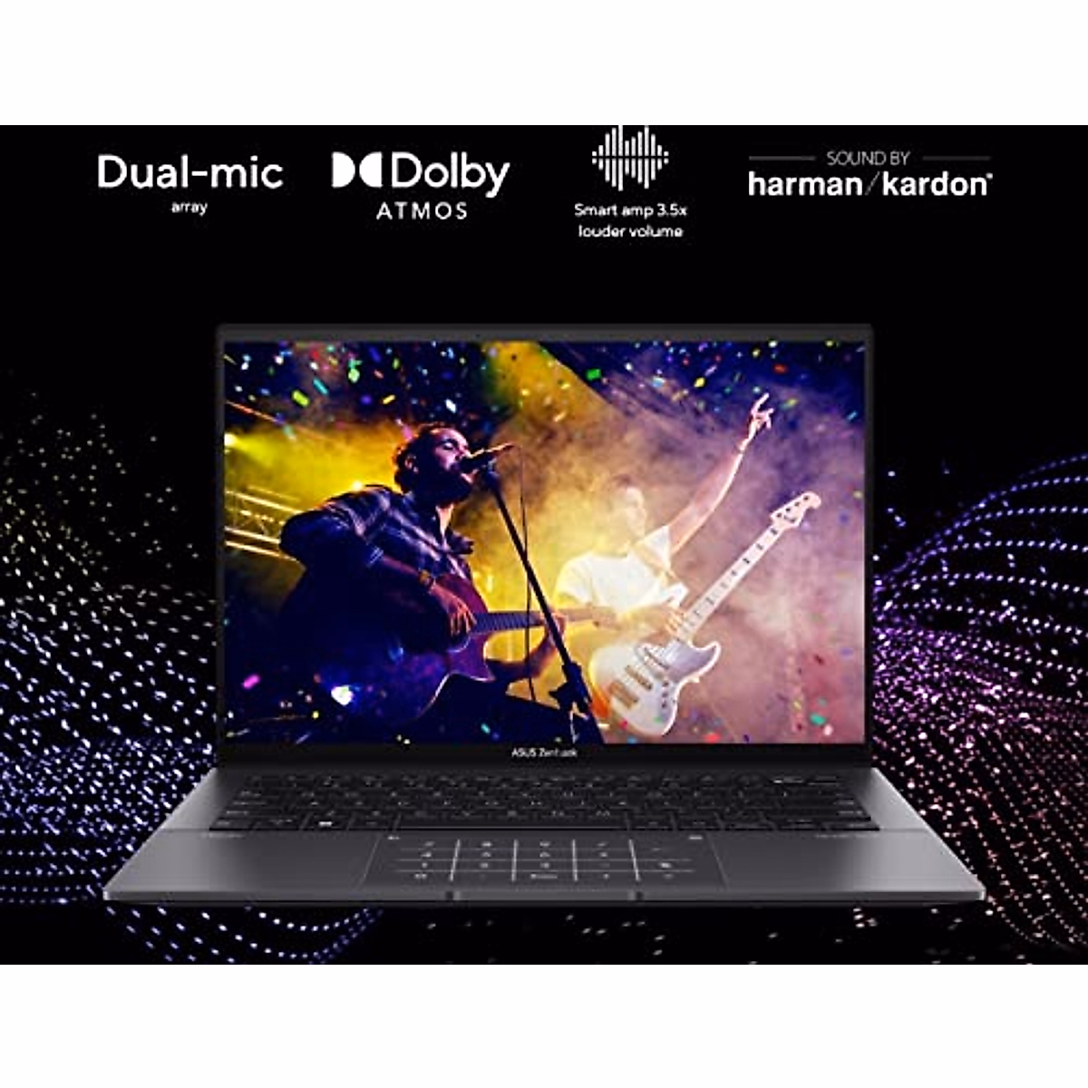 ASUS ZenBook Pro 14 OLED UM3402 14" QHD+ Touchscreen (AMD Ryzen 7-5825U, 16GB RAM, 1TB SSD, 8-Core (Beats i7-1165G7)) Business Laptop, Backlit, Fingerprint, 19 Hr Battery, IST SD Card, Win 11 Pro
