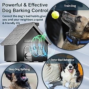 Anti Barking Device for Dogs, 4 Modes Ultrasonic Dog Barking Silencer up to 50 ft, Dog Barking Control Devices, Bark Box Dog Training & Behavior Aids Safe for Dogs & People, Indoor & Outdoor Use