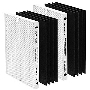 CFKREYA 5300 Replacement Filter 115115 Filter A, Compatible with Winix PlasmWave Air Purifier 5300, C535, 5300-2, 6300-2, P300, 2H13 True HEPA with 8 Carbon Pre-Filters