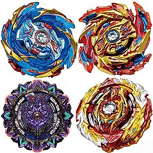 BaiYunPOY 4 Pcs Burst God Bey Battle Battling Top Gyro, Burst Starter Gaming Top Spinning Toy, Birthday Party School Gift Idea