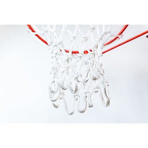 Ultra Sporting Goods Heavy Duty Basketball Net Replacement - All Weather Anti Whip, Fits Standard Indoor or Outdoor Rims - 12 Loops (White)