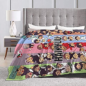 MKJIH Haikyu-u!! Fleece Throw Blanket Super Soft Plush Blanket for Bed Couch Sofa 50 X 40 in