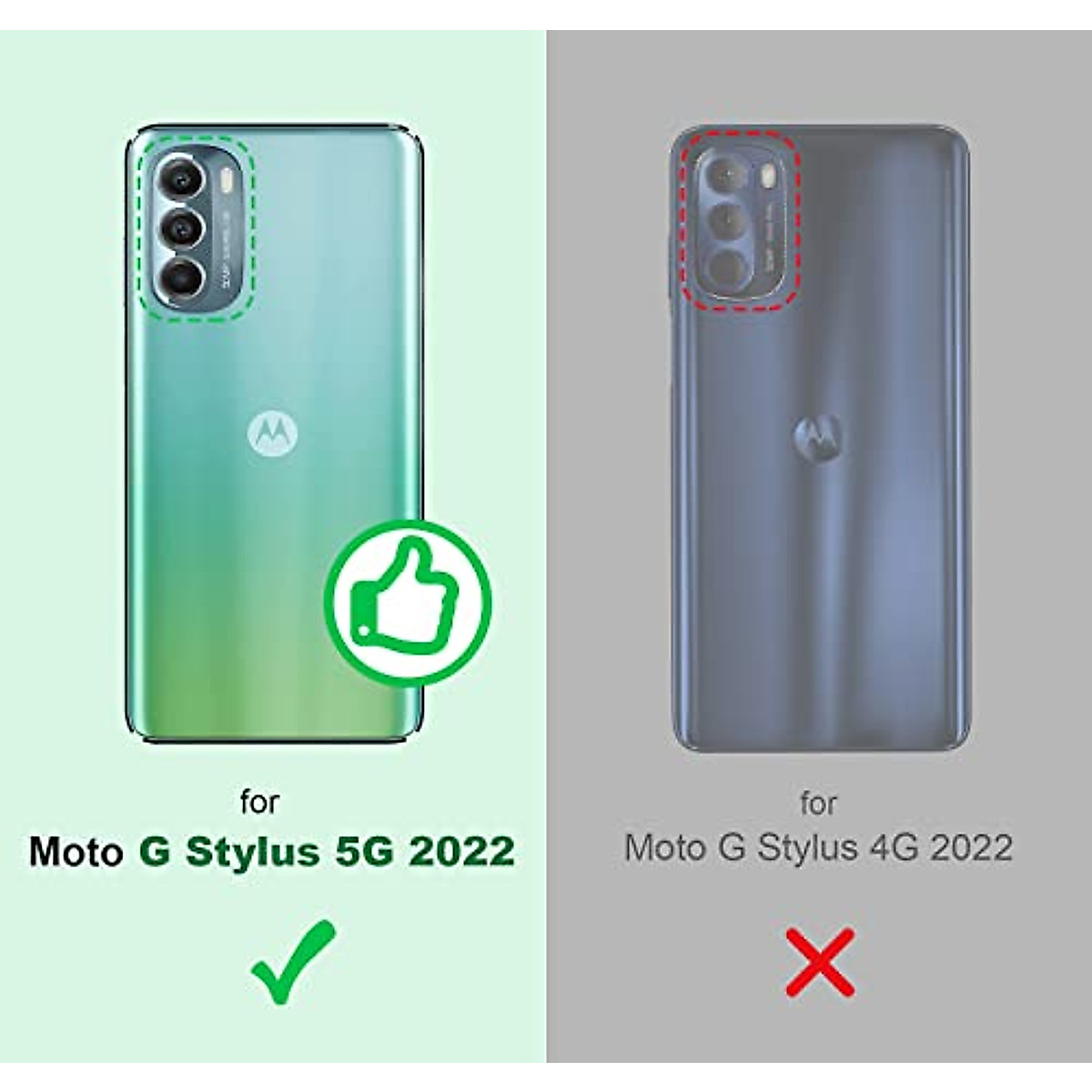 Shields Up for Moto G Stylus 5G 2022 Case, Minimalist Wallet Case with Card Holder [3 Cards] & Ring Kickstand/Stand, Drop Protection Slim Protective Cover for Motorola Moto G Stylus 5G 2022, Clear